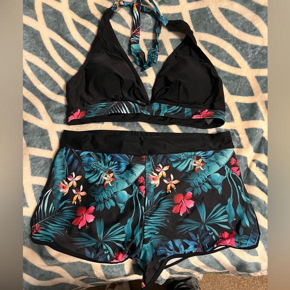 SHEIN | Swim | Shein Twopiece Swimsuit Beach Set Newww Size Xl | Poshmark